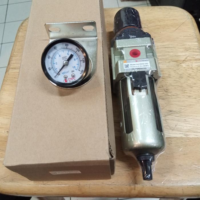 Jual AW3000-03D FILTER REGULATOR 3/8" AUTO DRAIN PNEUMATIC DPC ...