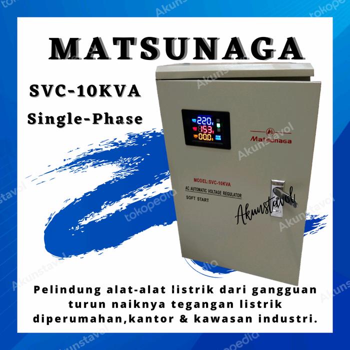Jual Stavolt Matsunaga SVC-10KVA - Stabilizer Listrik 10KVA Digital ...