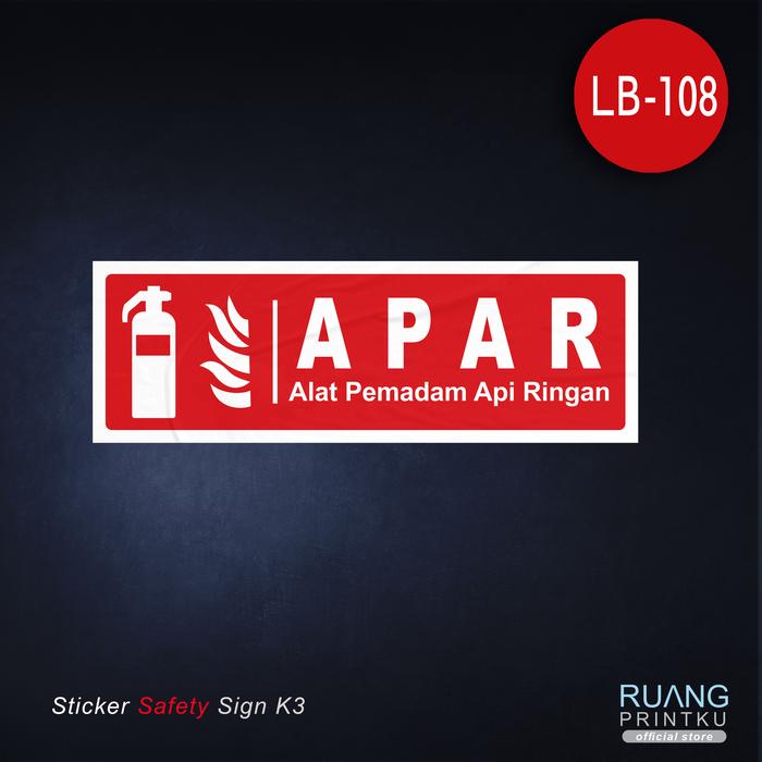 Jual Stiker Safety Sign K3 Rambu APAR Alat Pemadam Api Ringan - Pojok ...