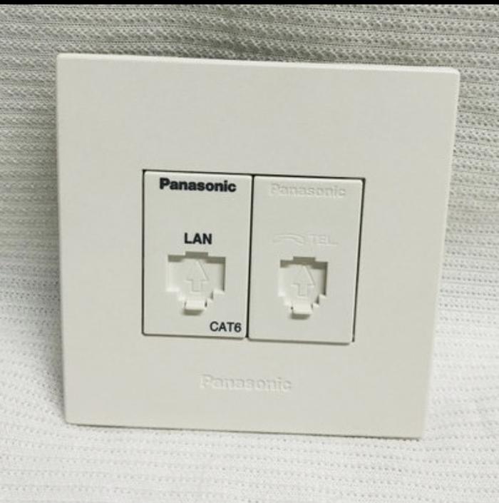 Jual Socket Telepon RJ11 Panasonic WEJ2164 - Data LAN RJ45 CAT6 ...