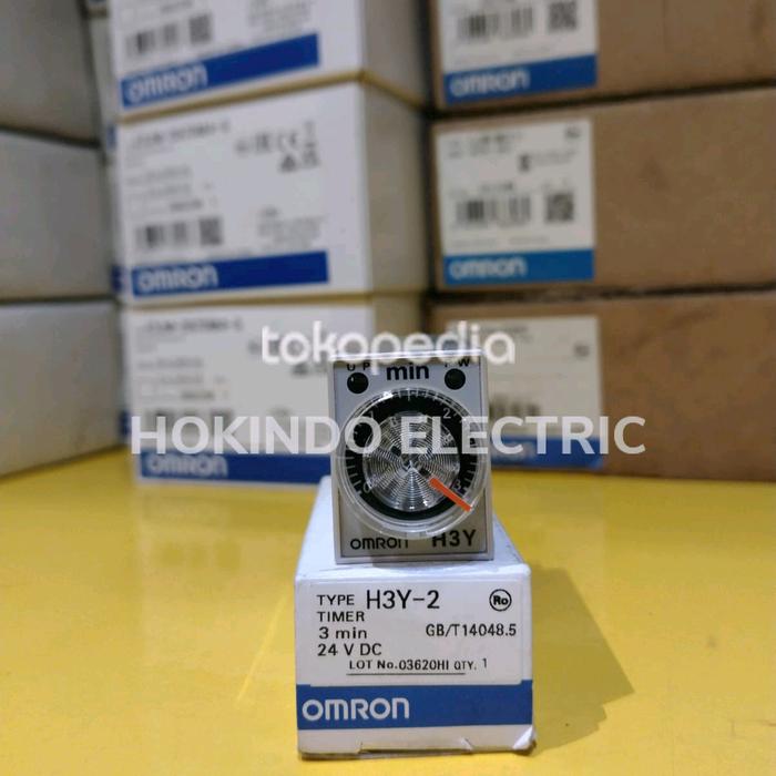 Jual TIMER OMRON H3Y-2 24VDC 3MIN / H3Y-2 DC24V 3MENIT KAKI 8 ORIGINAL ASLI - Jakarta Pusat ...