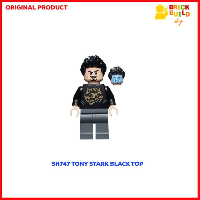 Jual Lego Minifigure SH747 Tony Stark Black Top - 76216 - Kota Surabaya ...