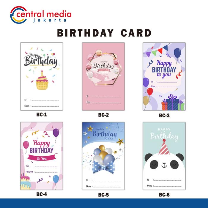 Jual READYSTOCK 25Pcs Birthday Card Kartu Ucapan Ulang Tahun Hang Tag ...