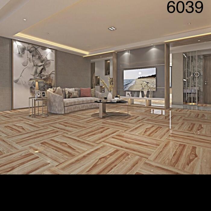 Jual Granit 60x60 kilap/glazed glossy kayu motif terang kw1/1.44 m2/Torch - Kab. Tangerang - MJK ...