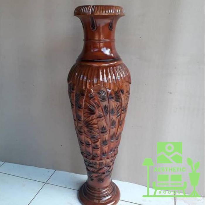 Jual Limited GUCI MOTIF UKIRAN BAMBU (Tinggi 105 cm) Bahan Kayu Jati ...