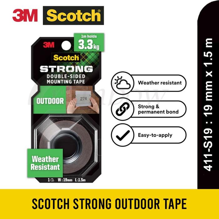 Jual Double Tape Scotch Outdoor Mounting Tape 3M 411-S19 - Jakarta ...
