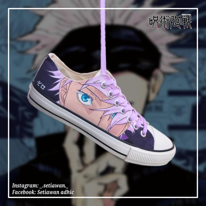 Jual Ventela ethnic low white custom Gojo satoru jujutsu kaisen - Kab ...
