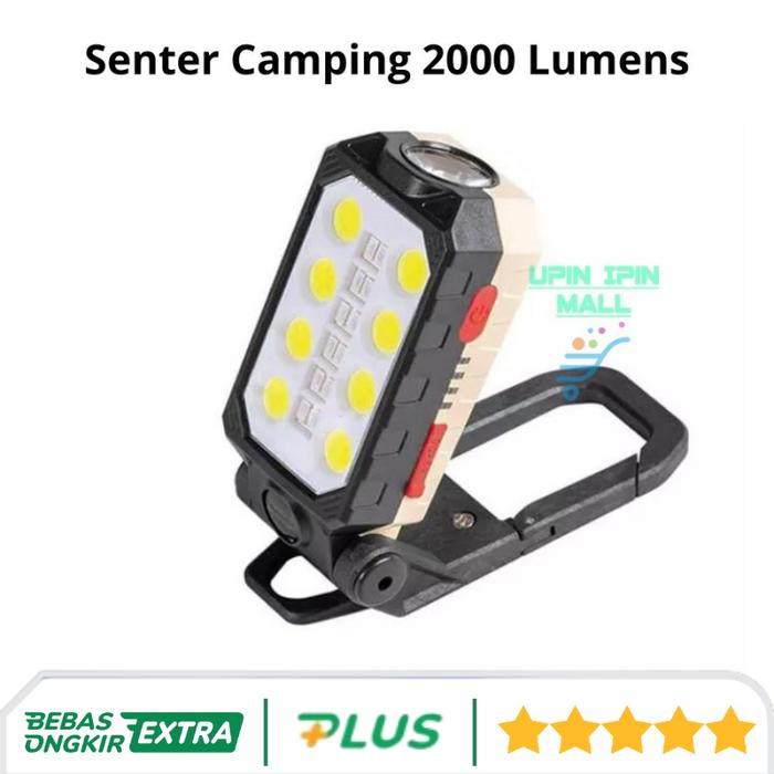 Promo Senter Camping Lampu LED Magnet COB 2000lm - W598A/W599A ...