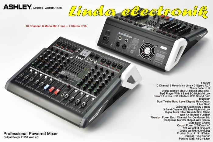 Jual power mixer ashley audio 1000 10 channel 1100 watt garansi original - Jakarta Barat - Linda ...