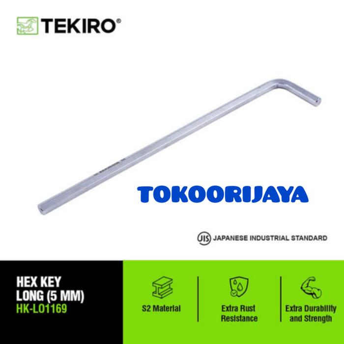 Jual KUNCI L (PANJANG) 5 MM TEKIRO / HEX KEY LONG - Jakarta Barat ...