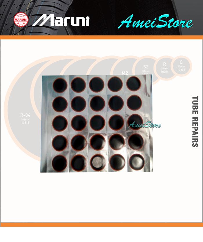 Jual Maruni Tube Patch M2 lembar isi 25 pcs karet toyok Tambal ban tip ...
