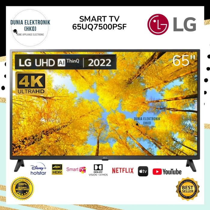 Promo LG SMART TV 65 INCH 65UQ7500PSF 4K UHD HDR THINQ AI | tv lg 65uq7500 Cicil 0% 3x - Kota ...