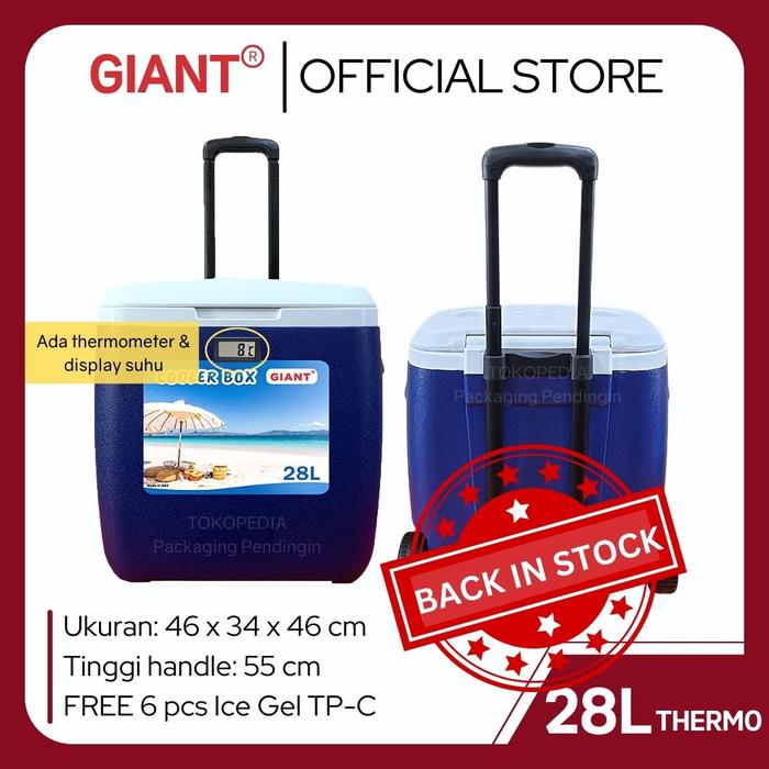 Jual Cooler Box 28 Liter Cool Box Trolley Island Breeze CoolBox Roda ...