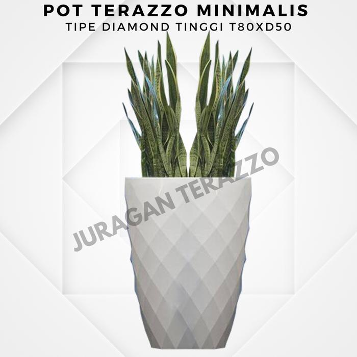 Jual POT TERASO ELEGANT BATU ALAM MINIMALIS UNIK MARMER JURAGAN TERAZZO ...