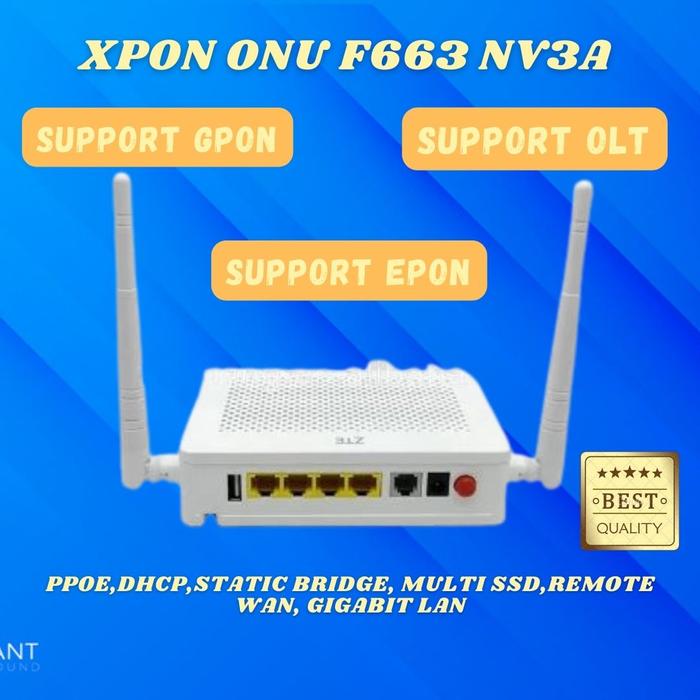 Jual ONU XPON F663NV3A ONT GPON EPON WIFI MODEM SUPPORT OLT GPON & EPON ...