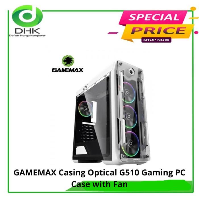 Jual GAMEMAX Casing Optical G510 Gaming PC Case with Fan - Jakarta ...