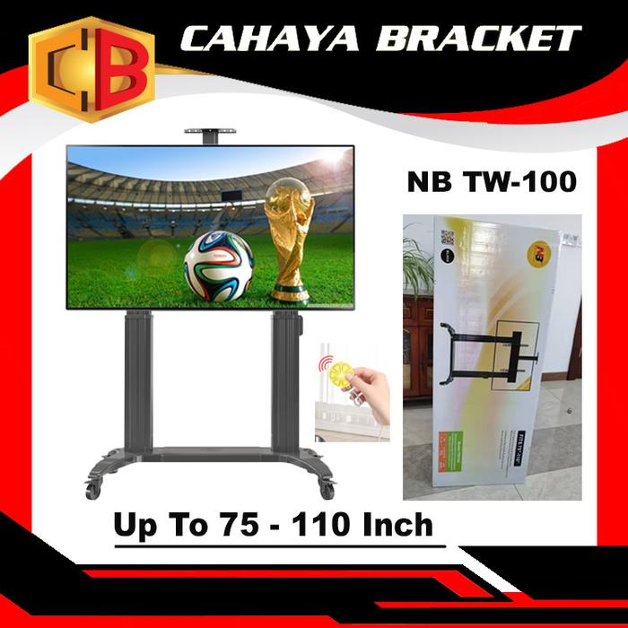 Jual Bracket Standing TV 100 inch NB TW 100 HIDROLIK 55 sampai 110 inch ...