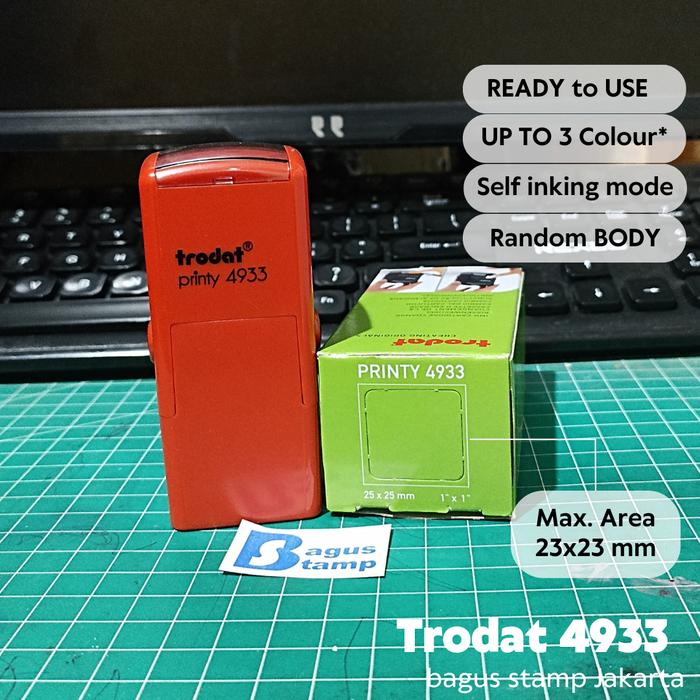 Jual Stempel Warna Otomatis Custom Design Trodat 4933 (Ukuran 23x23mm ...