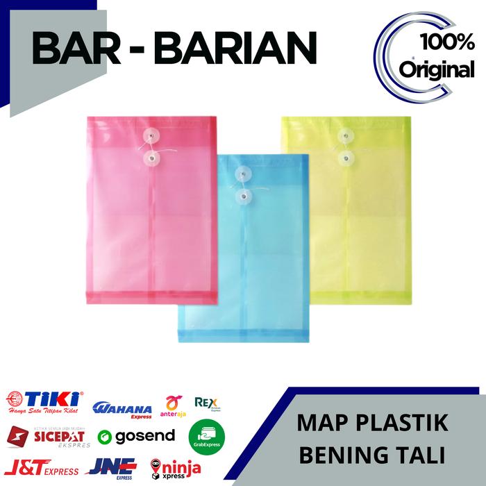 Jual MAP PLASTIK TALI BENING DAN BERWARNA FOLIO / MAP BENING TALI FELIX ...