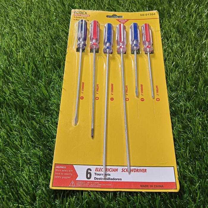 Jual Obeng Setting Kecil Kurus Panjang Min Plus 3" 5" 8" 6pcs / Obeng ...