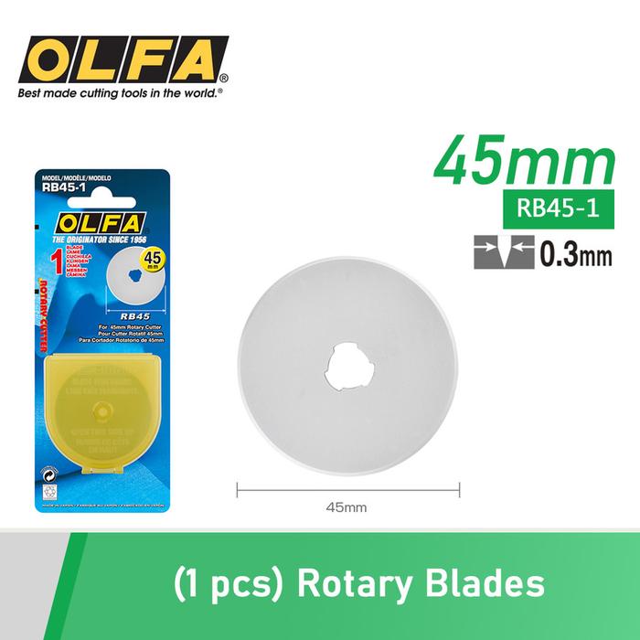 Jual Refill Rotary Cutter 45mm RB45 Spare Blade RB-45-1 (1pcs pack ...