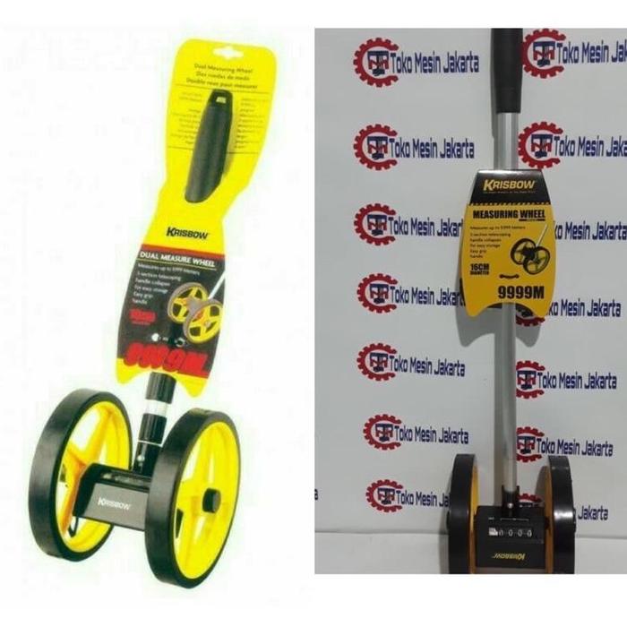 Jual [ ORIGINAL ] Krisbow Meteran Dorong 2 Roda Measuring Wheel - Alat ...