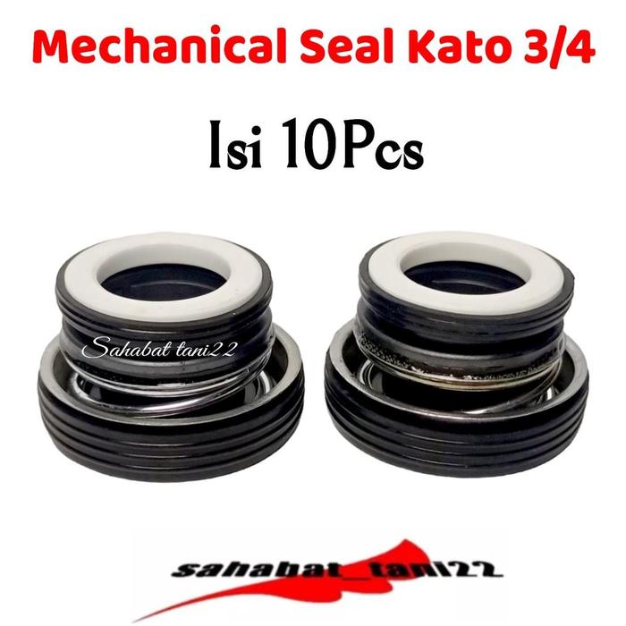 Jual ISI 10 SET Mechanical Sil Seal Kato 3/4 Mesin Pompa Air Alkon Tipe ...