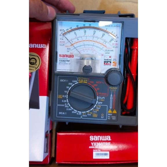 Jual AVOMETER MULTITESTER SANWA YX 360 TRF ORIGINAL JAPAN MULTIMETER ...