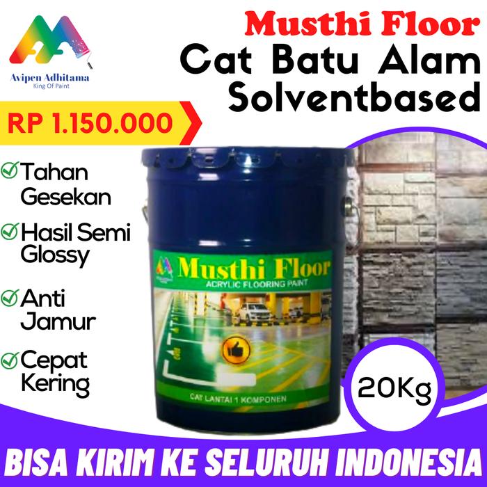 Jual Cat Batu Alam 20 Kg Musthi Floor Pelapis Batu Alam Cat Coating ...