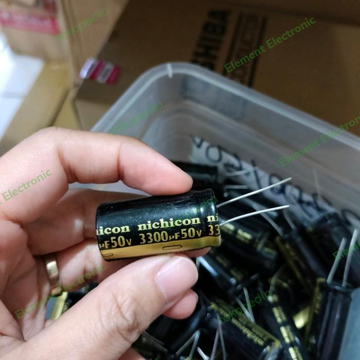Jual elco 3300uf 50v N gold hitam , 3300/50v N gold hitam - Jakarta Barat - Element Electronic ...