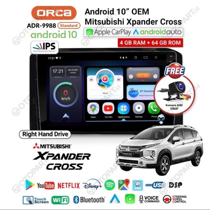 Jual Head unit Android oem Mitsubishi Xpander Cross Orca Ram4gb/128gb ...