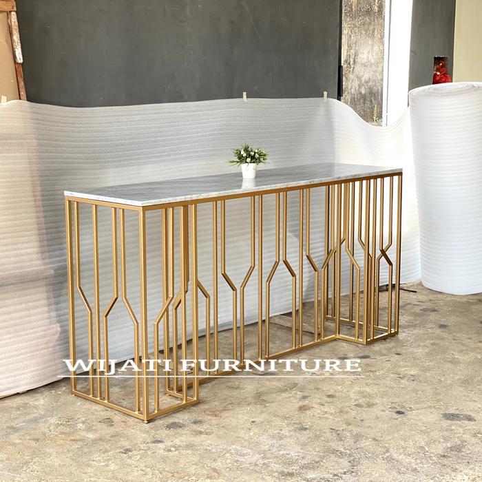 Jual Meja Konsul Marmer Console table marble besi gold Meja Konsol ...