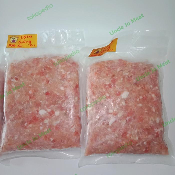 Jual Giling Karbonat Babi Frozen / Pork Loin Minced 500 gram - Kota ...