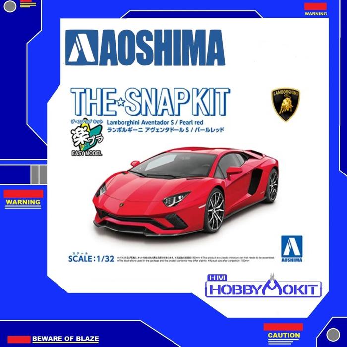 Jual AOSHIMA SNAP KIT 1/32 LAMBORGHINI AVENTADOR S (PEARL RED) - Kota Bandung - HOBBY MOKIT ...