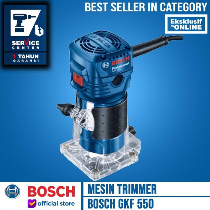 Promo BOSCH Mesin Trimmer Kayu Genggam GKF 550 Router Profil GKF550 550 ...