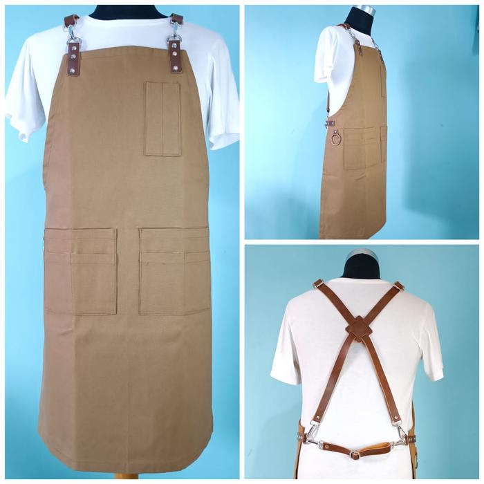 Jual Apron Waiter, Barista, & Barberman (Premium) - Khaky - Kab ...