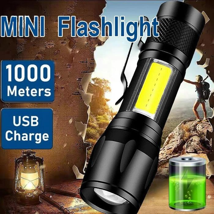 Promo Senter LED Swat Mini Zoom Senter LED Police Super Terang ...