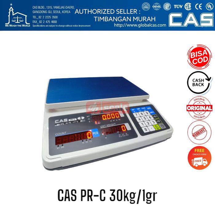 Jual Counting scale CAS PRC kap 30Kg / 1Gr timbangan hitung pcs - Jakarta Barat - timbangan ...