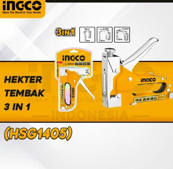 Jual 3-in-1 Staple Gun INGCO HSG1405 - Stapler Staples Steples Tembak ...