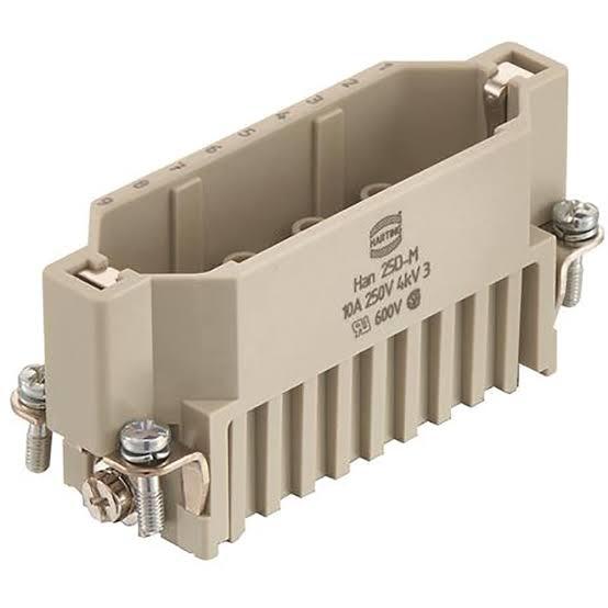 Jual Connector Harting 25 Pin Male Insert Crimp - 09 21 025 3001 ...