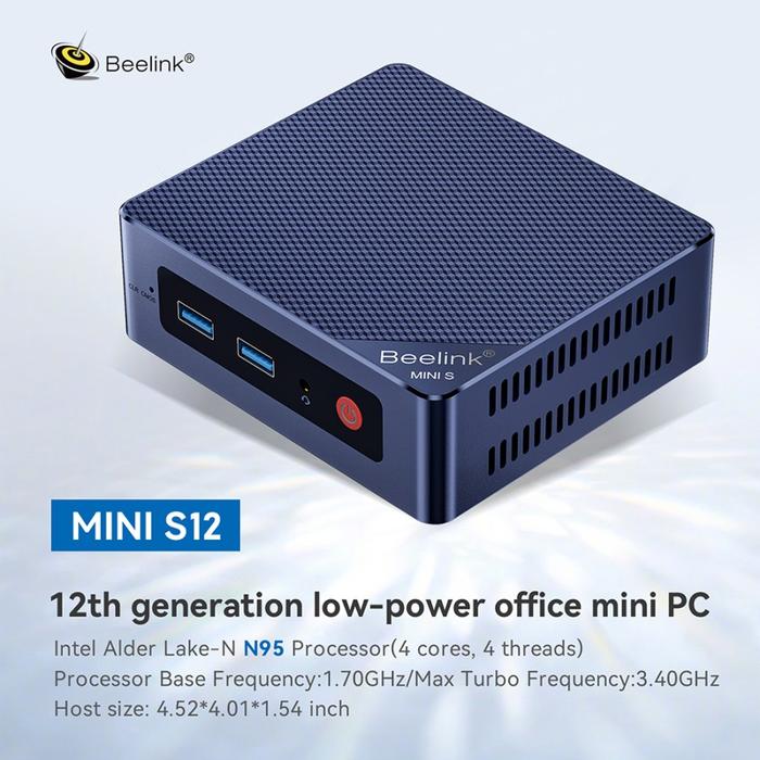 Promo Beelink Mini S12 N95 Intel Alderlake 8/256GB SSD NVMe Windows 11 Pro Cicil 0% 3x - Jakarta ...