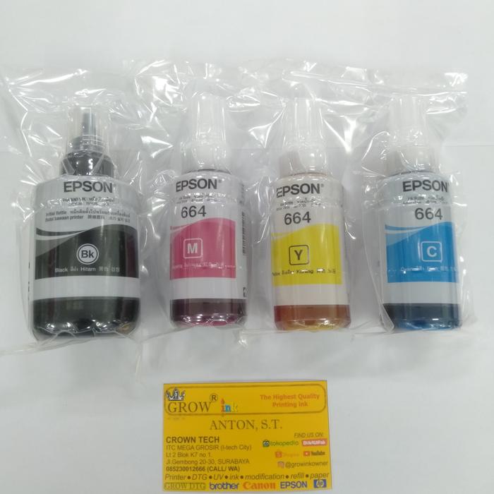 Jual Tinta Epson L605 L655 L1455 100% ASLI (1 set no box) - Kota ...