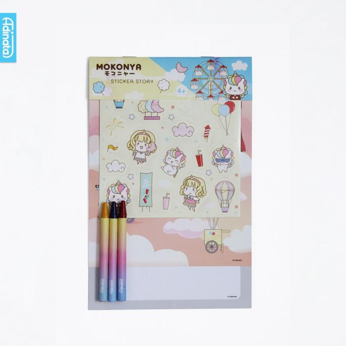 Jual Coloring Sticker Story Book Adinata Activity anak buku mewarnai ...