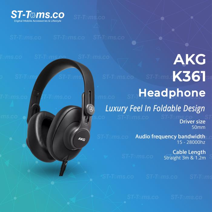 Promo AKG K361 Over-ear Closed-back Foldable Studio Headphones Cicil 0% 3x - Jakarta Utara - ST ...