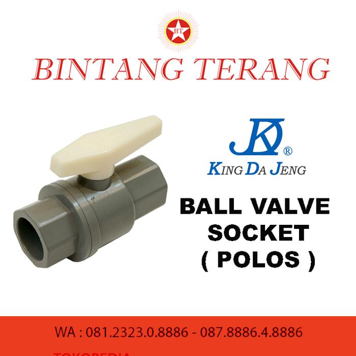 Jual ball valve KDJ 11/2" / stop kran pvc 1 1/2" / ballvalve pvc kdj ...