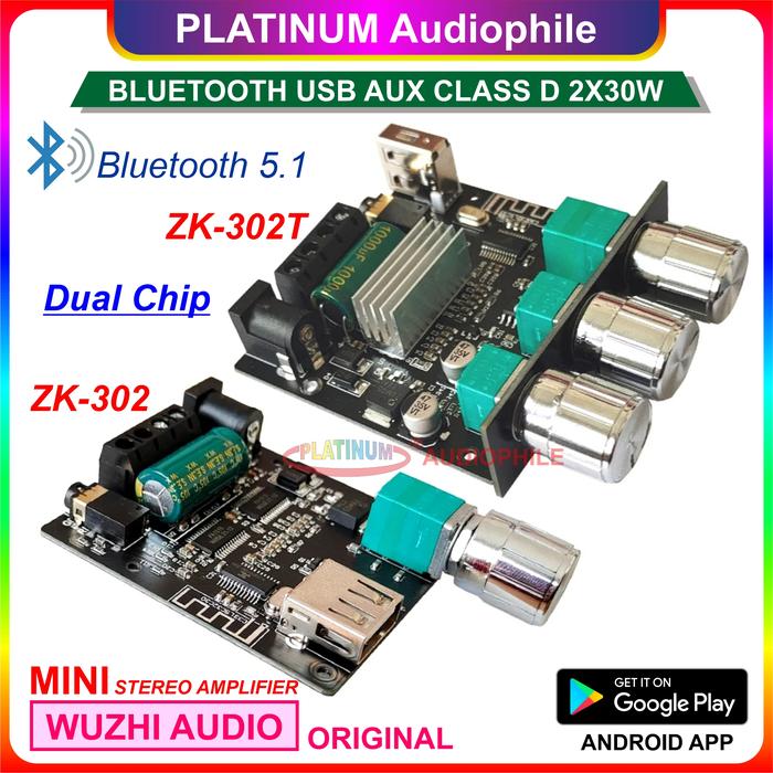 Jual Bluetooth 5.1 Stereo Class D Amplifier 2x 30w Zk-302t - Zk-302t Di Seller Noelle ...
