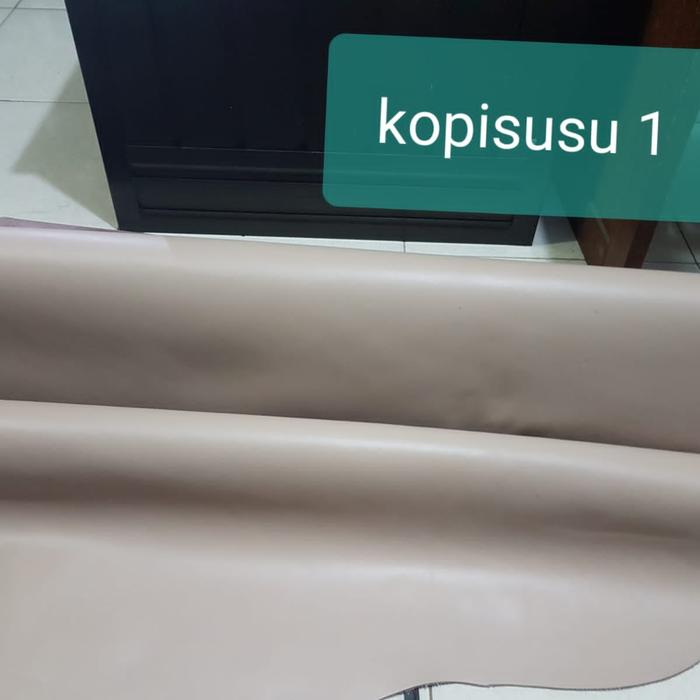 Jual Bahan Kulit Sapi Lembaran asli warna Kopi Susu 1 Premium grade ...