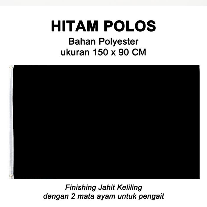 Jual Bendera Polos / Blank Flag ukuran Besar - Hitam - Kota Bekasi ...