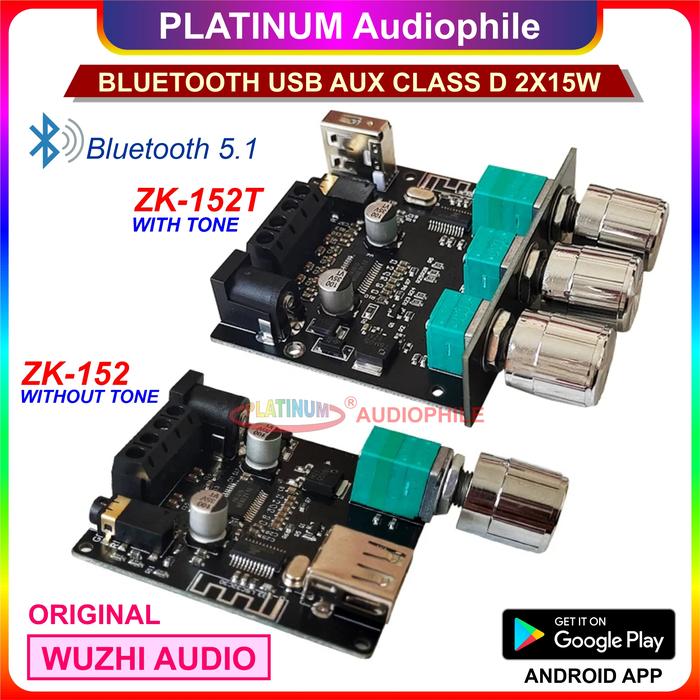 Jual Bluetooth 5.0 Amplifier Class D 2x 15w Class D Amplifier Zk-152t ...