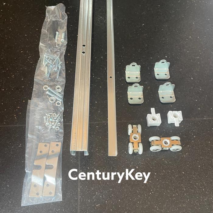 Jual Rel Pintu Sliding Geser Dorong Galvanis / Besi Roda Nylon J2 D2 160 CM - Jakarta Utara ...